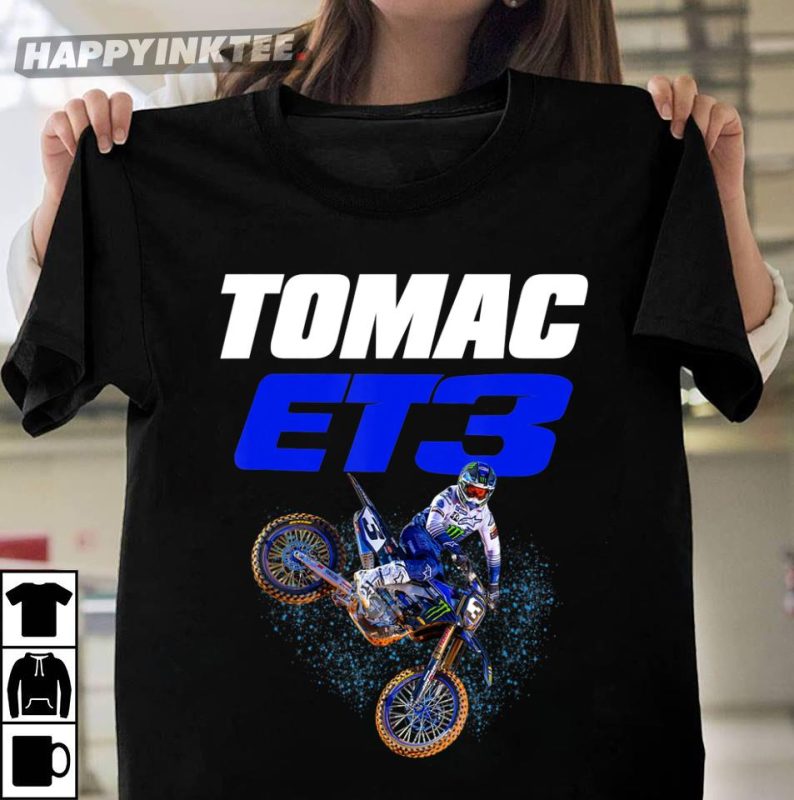ET3 Eli Tomac 3 Supercross Motocross Star Champion T-Shirt
