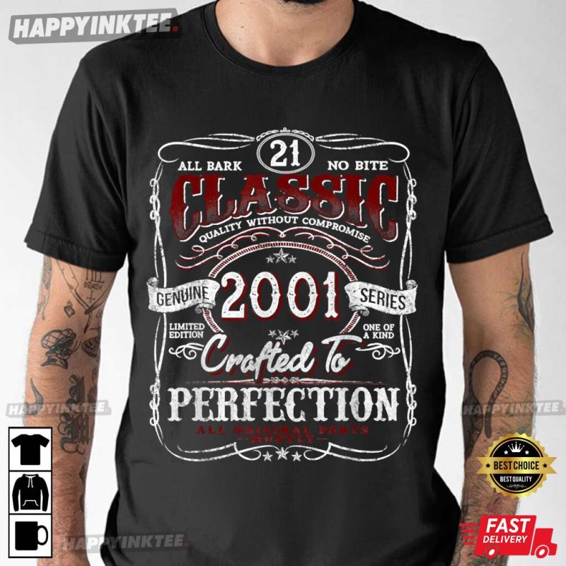 21st Birthday Vintage 2001 Limited Edition 21 Year Old T-Shirt