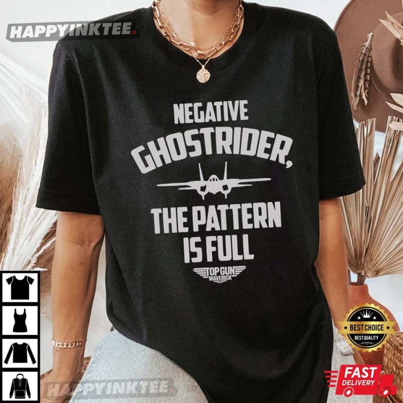 Negative Ghost Rider The Pattern Is Full Top Gun Gift For Fan T-shirt