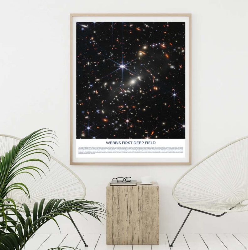 Webb's First Deep Field NASA Poster