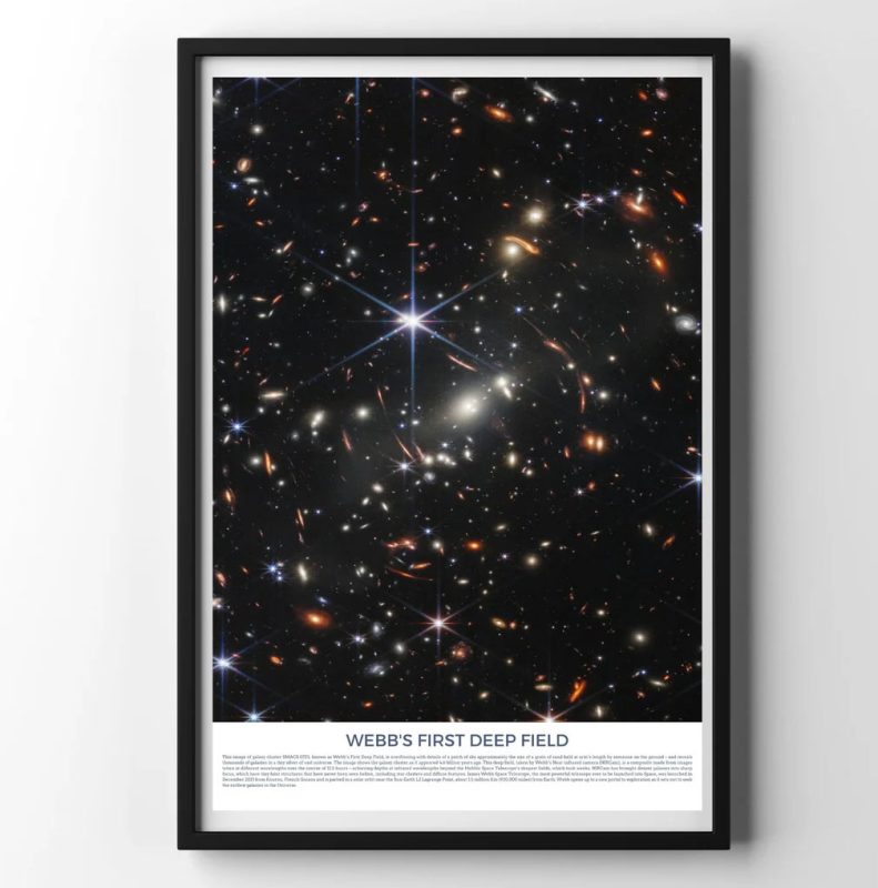 Webb's First Deep Field NASA Poster
