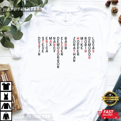 Stranger Things Character Names T-Shirt