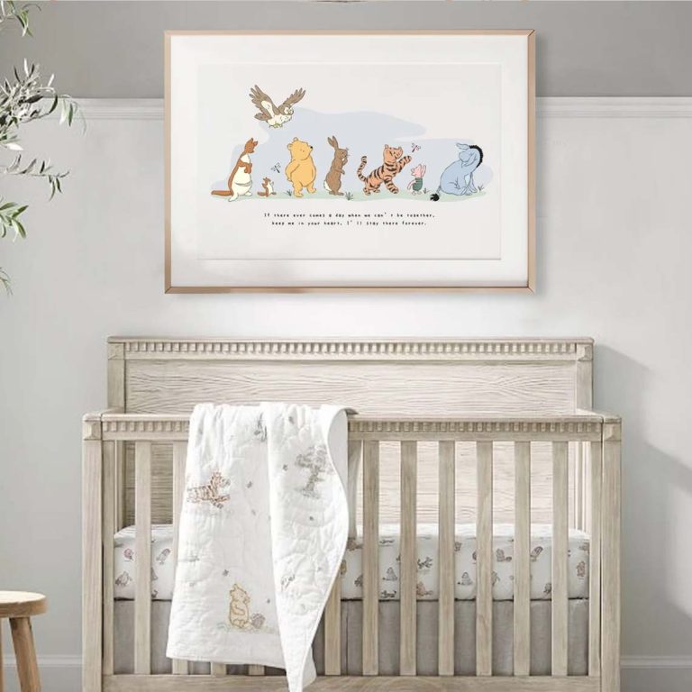 Winnie The Pooh Minimal Nursery Poster