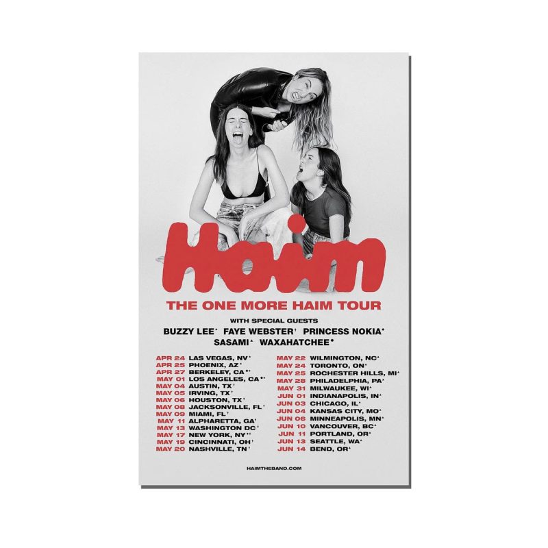 The One More Haim Tour 2022 Poster