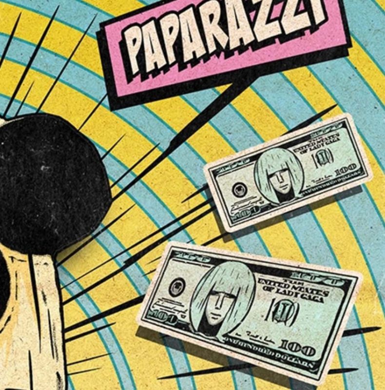 Lady Gaga Paparazzi Vintage Comic Cover Poster