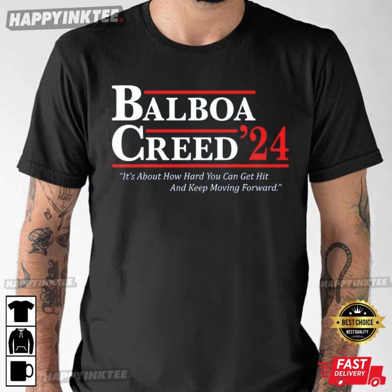Balboa Creed Rocky Apollo 2024 Election T-Shirt