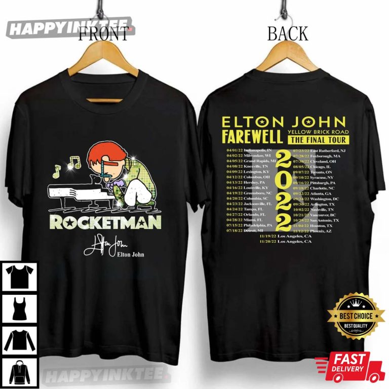 Elton John Yellow Brick Road Tour T-Shirt