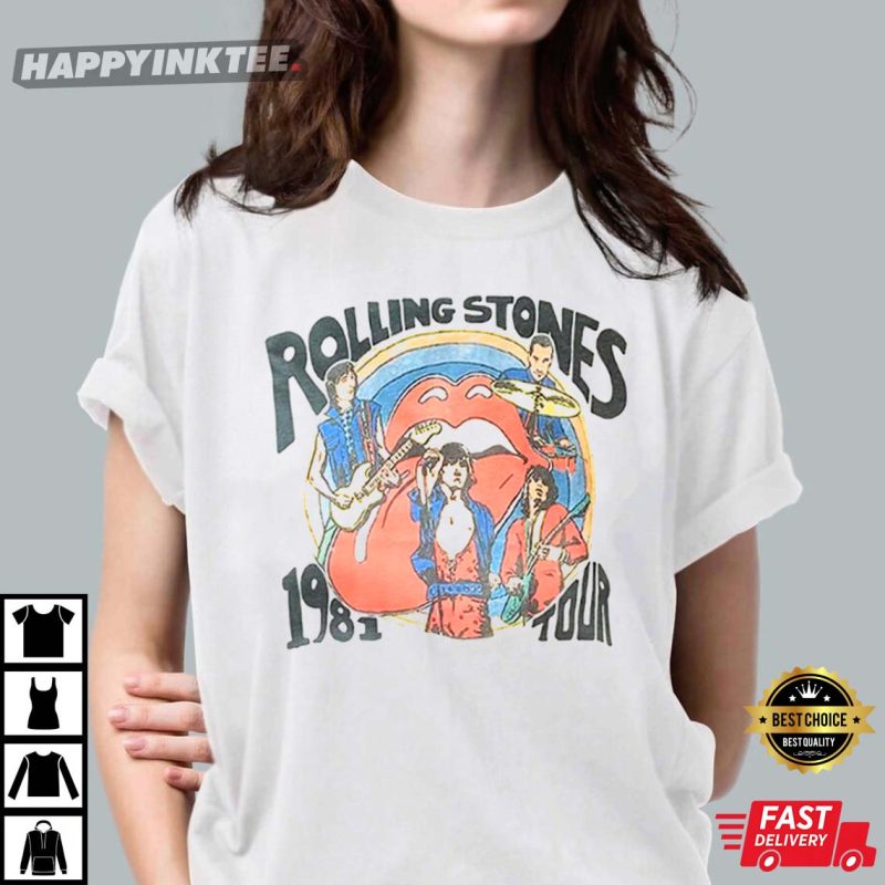 Rolling Stones 1981 Merch T-Shirt