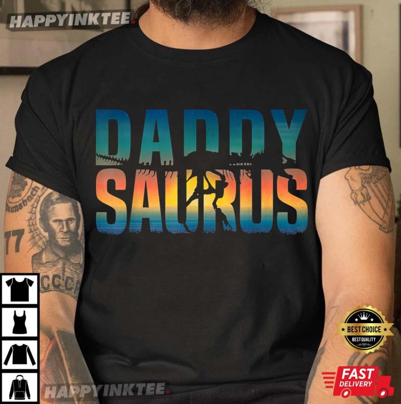 Dinosaur T-Rex Daddy Saurus T-Shirt