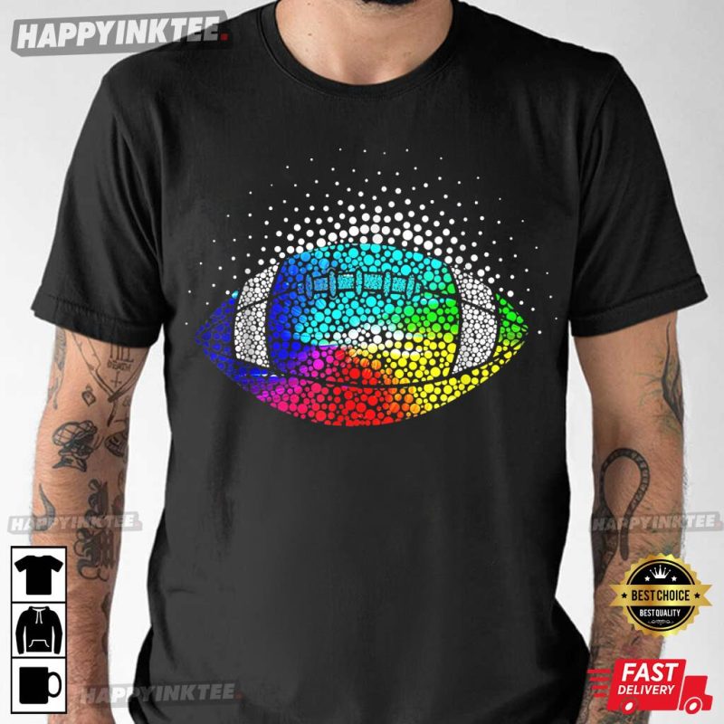 Colorful Dot Football Happy International Dot Day T-Shirt