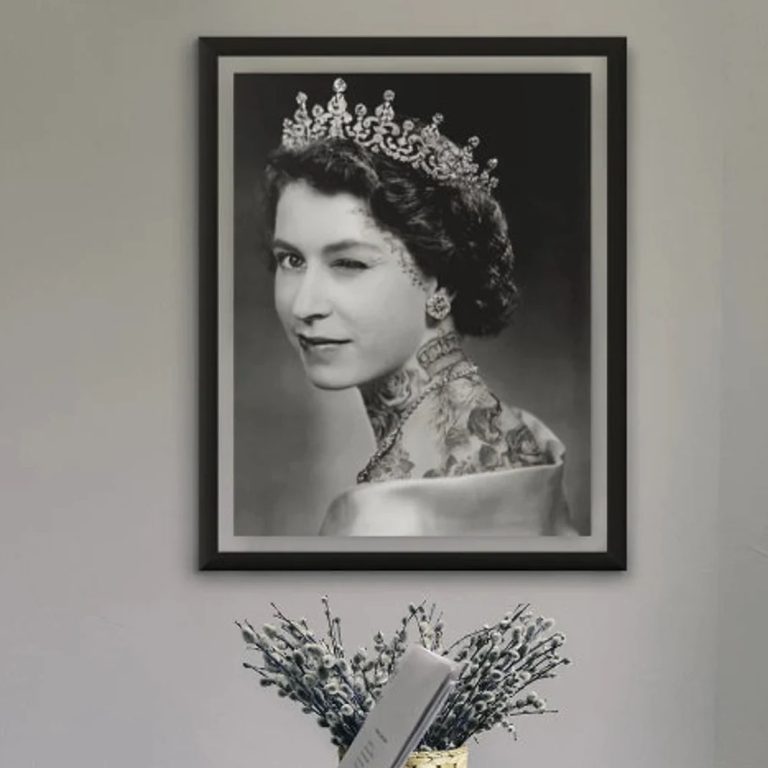 Vintage Queen Elizabeth II Poster