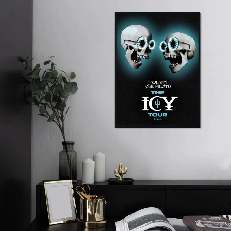 Twenty One Pilots Tour Merch Icy Tour 2022 Poster