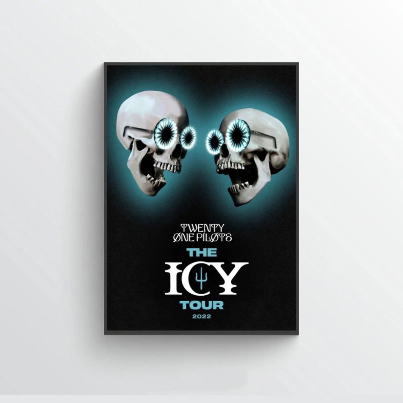 Twenty One Pilots Tour Merch Icy Tour 2022 Poster