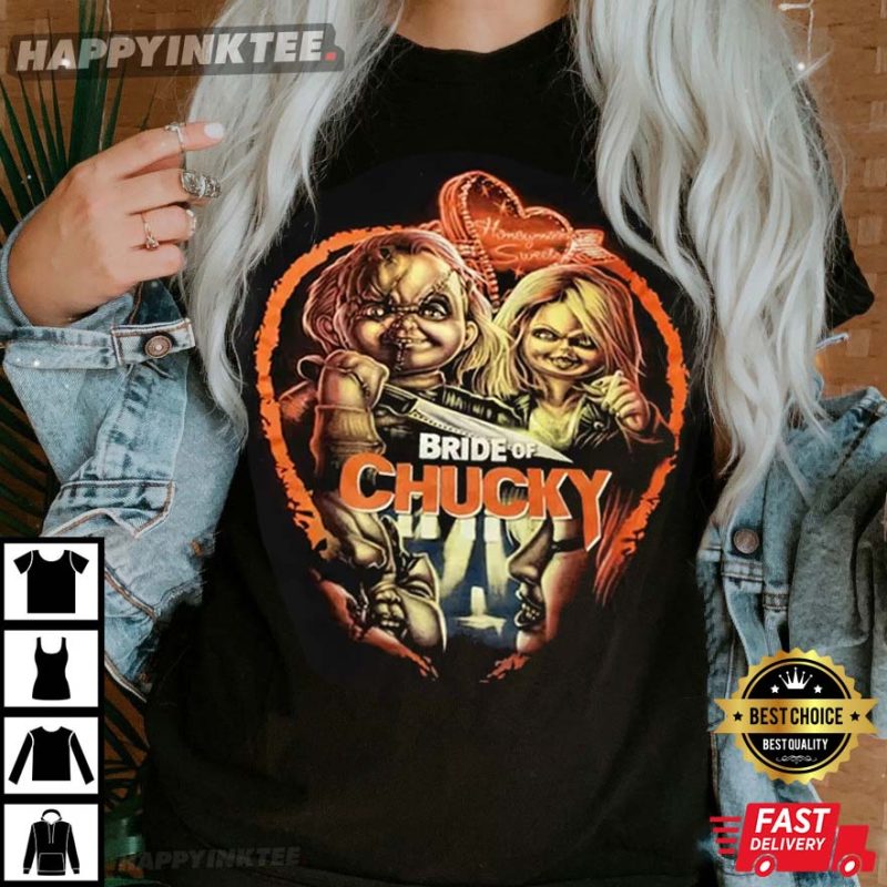 Bride Of Chucky Jennifer Tilly Charles Lee Ray T Shirt