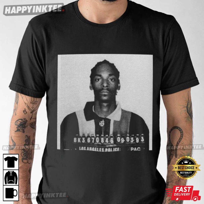 Snoop Dogg Mugshot Rapper Tupac T-Shirt