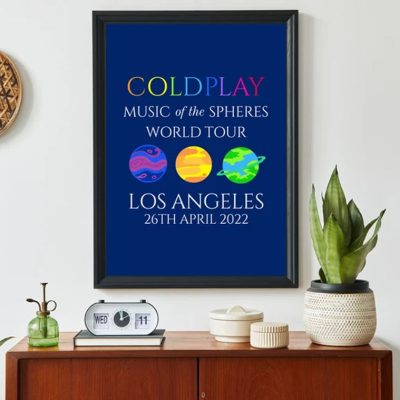 Coldplay Music Of The Spheres World Tour Poster