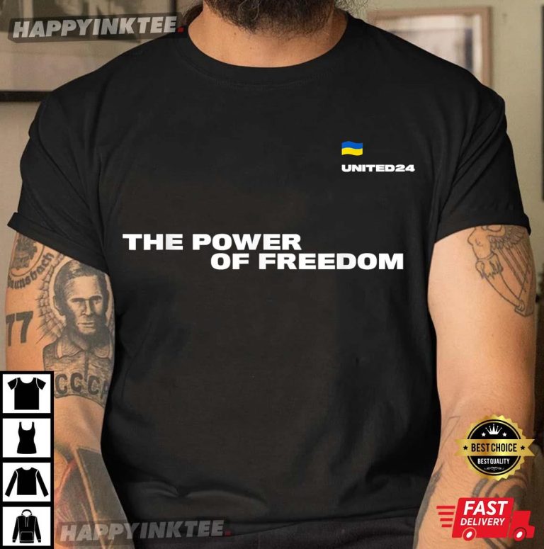 Ukrainian President Zelensky Ukraine The Power Of Freedom T-Shirt