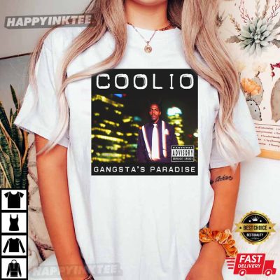 RIP Coolio Gangstas Paradise Album Cover T-Shirt
