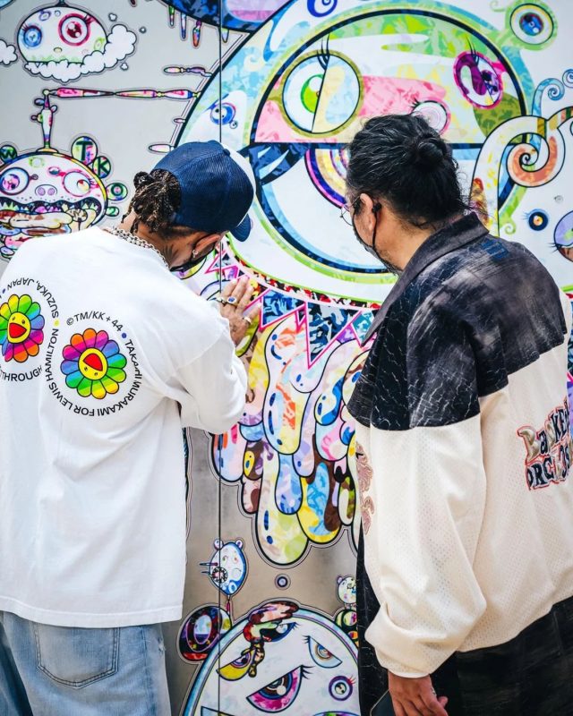 Lewis Hamilton Collab Takashi Murakami New Merch T-Shirt