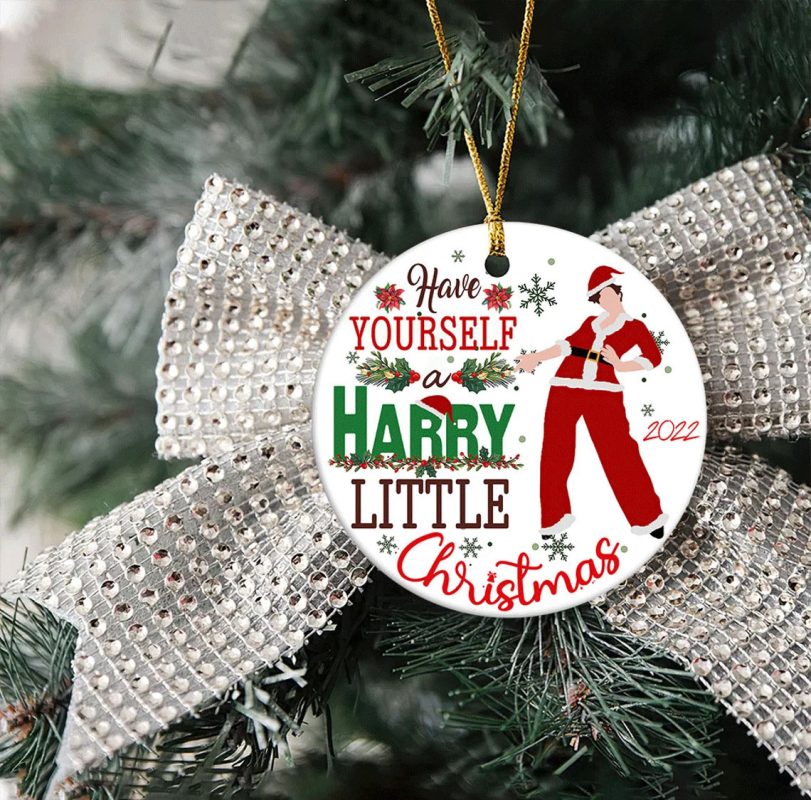 Santa Harry Styles Christmas Ornament