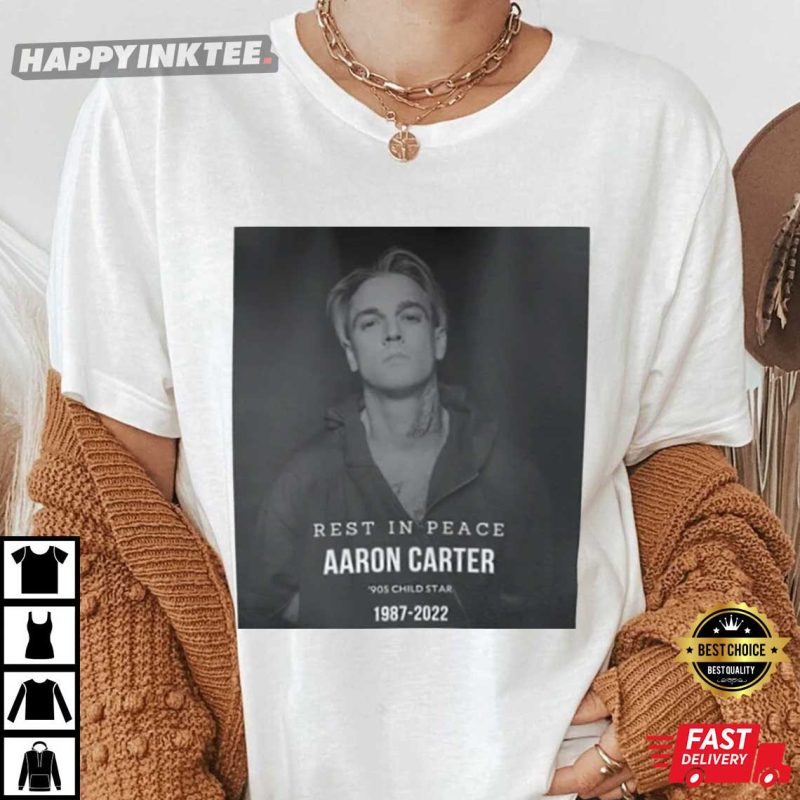 Rip Aaron Carter 1987-2022 Prince Of Pop Young Aaron Carter T-Shirt