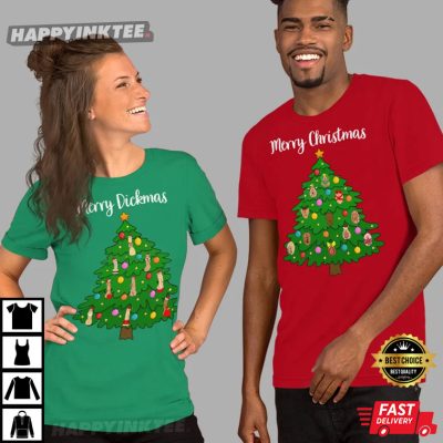Merry Dickmas And Merry Clitmas Ugly Couples Shirts