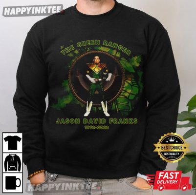 RIP Jason David Frank Memorial Green Power Rangers T-Shirt