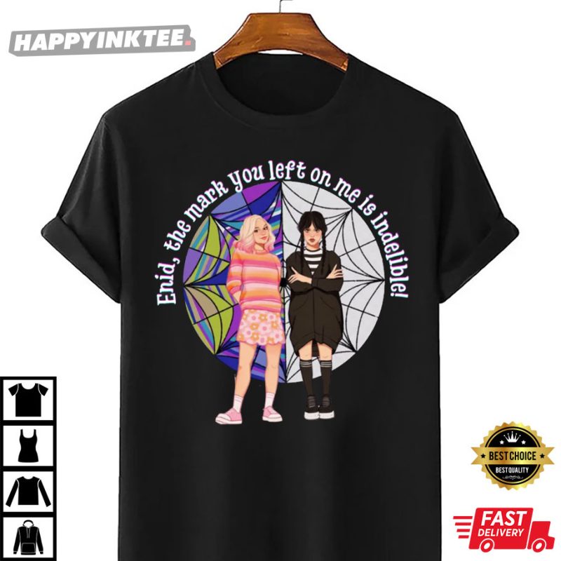 Enid And Wednesday, Wednesday Addams Family Best T-Shirt