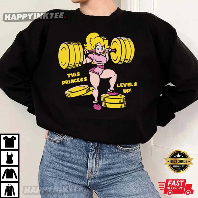 Princess Peach Gym Gift For Gym Lover T-Shirt