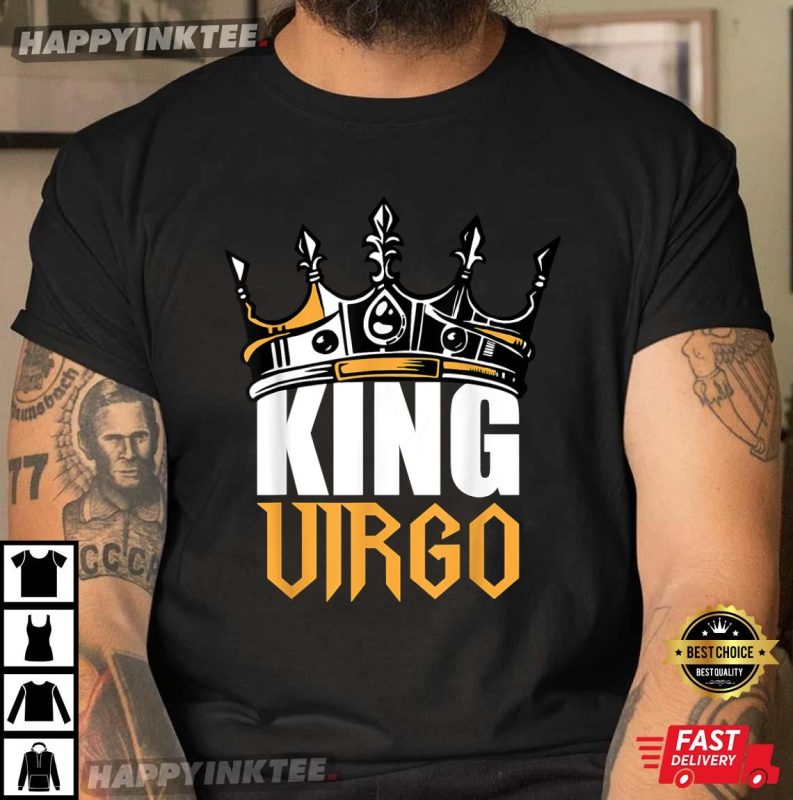 Virgo Birthday King Virgo Zodiac Sign Birthday T-Shirt
