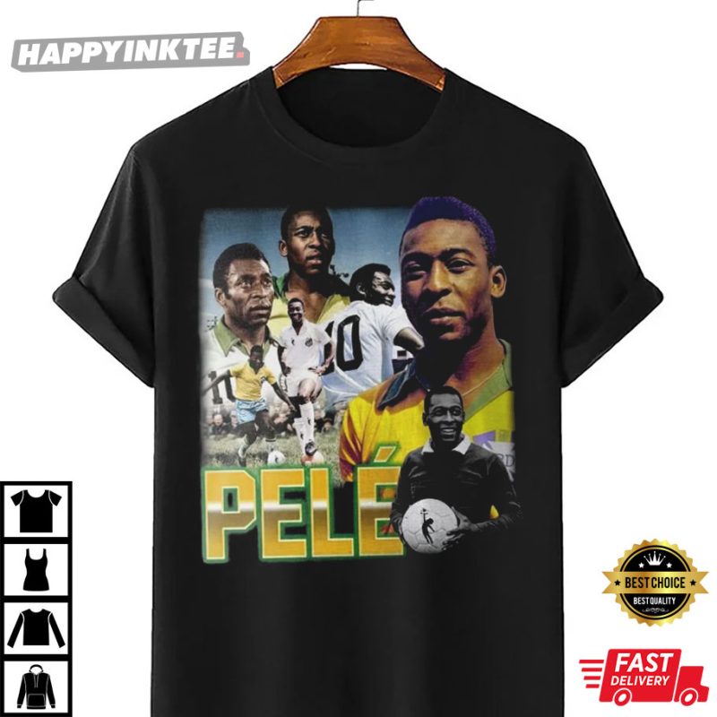 Young Pele Brazil Soccer Legend Football Retro T-Shirt