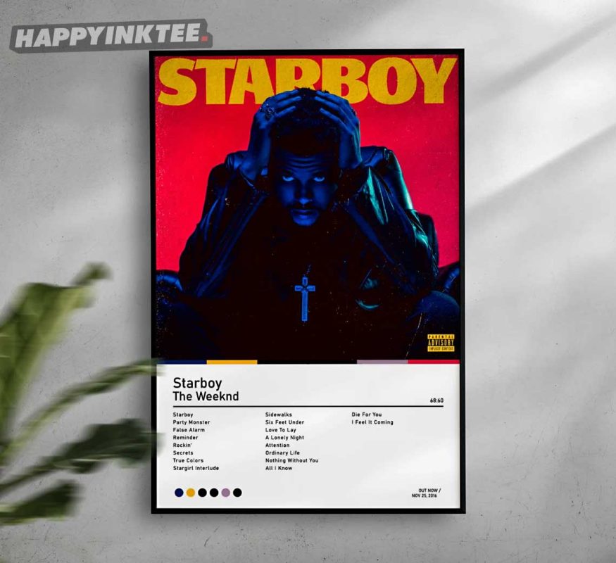 The Weeknd Starboy Album Poster