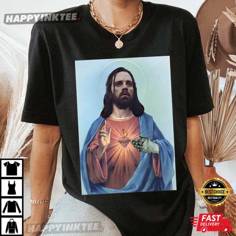 Jesus Bucky Barnes Sebastian Stan Saint T-Shirt