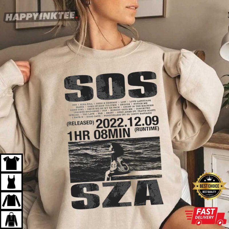 SOS Second Studio Album By SZA T-Shirt - Bring Your Ideas, Thoughts And ...