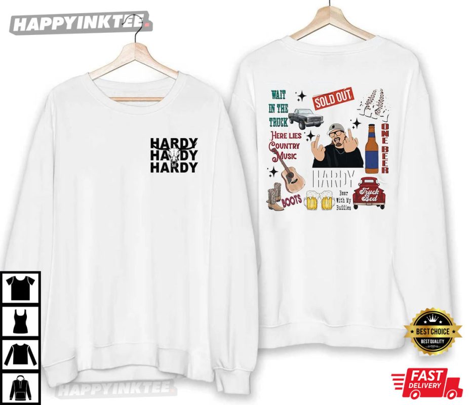 Hardy Country Singer Album Full Tracklist T-Shirt - Bring Your Ideas ...