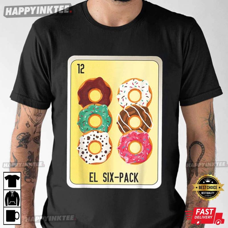 El Six-Pack Mexican Slang Chicano Bingo Cards T-Shirt