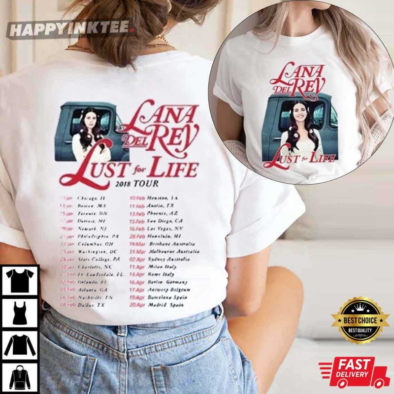 Lana Del Rey World Tour Dates Merch T-Shirt