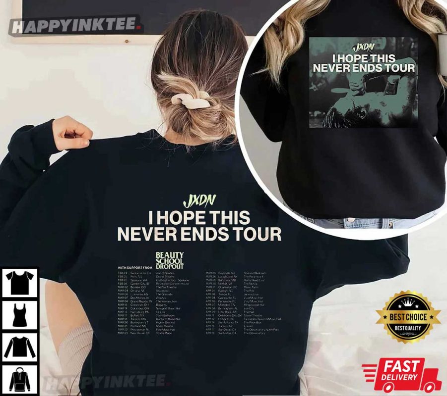 JXDN I Hope This Never Ends Tour 2023 Merch T-Shirt