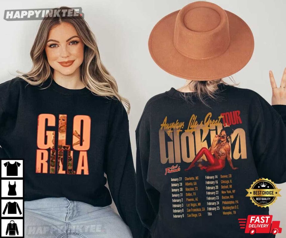 Glorilla North America Rockzilla Merch Tour 2023 T-Shirt - Bring Your ...