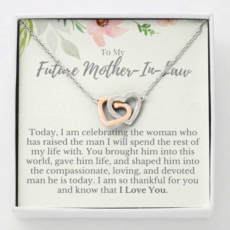 To My Future Mother In Law Interlocking Hearts Necklace