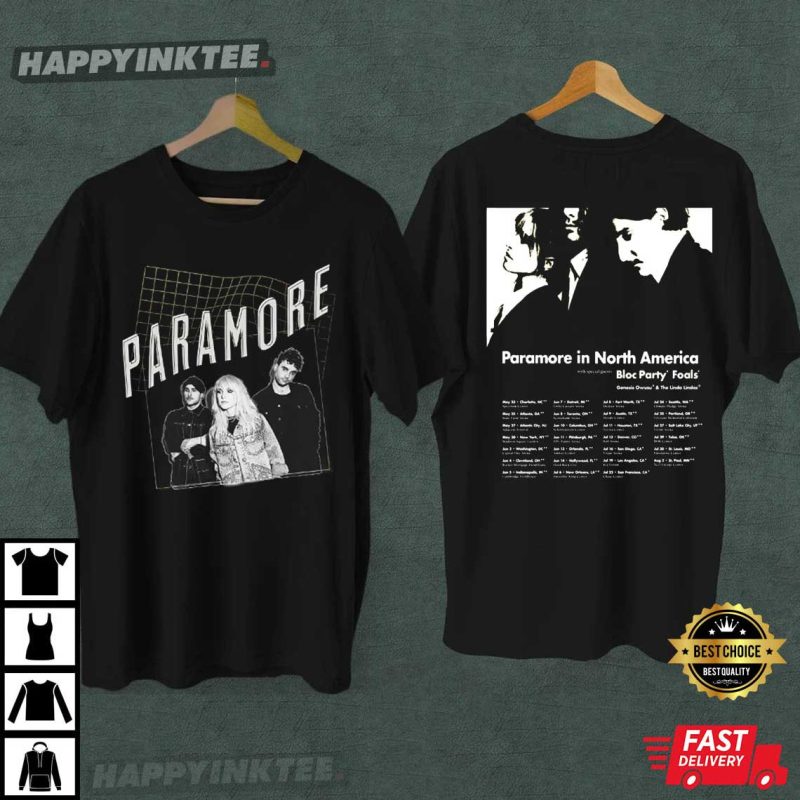 Paramore in North America 2023 Tour T-Shirt - Bring Your Ideas ...