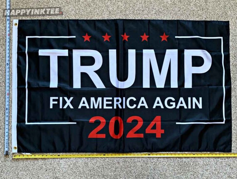 Donald Trump Fix America Again Veterans USA Flag