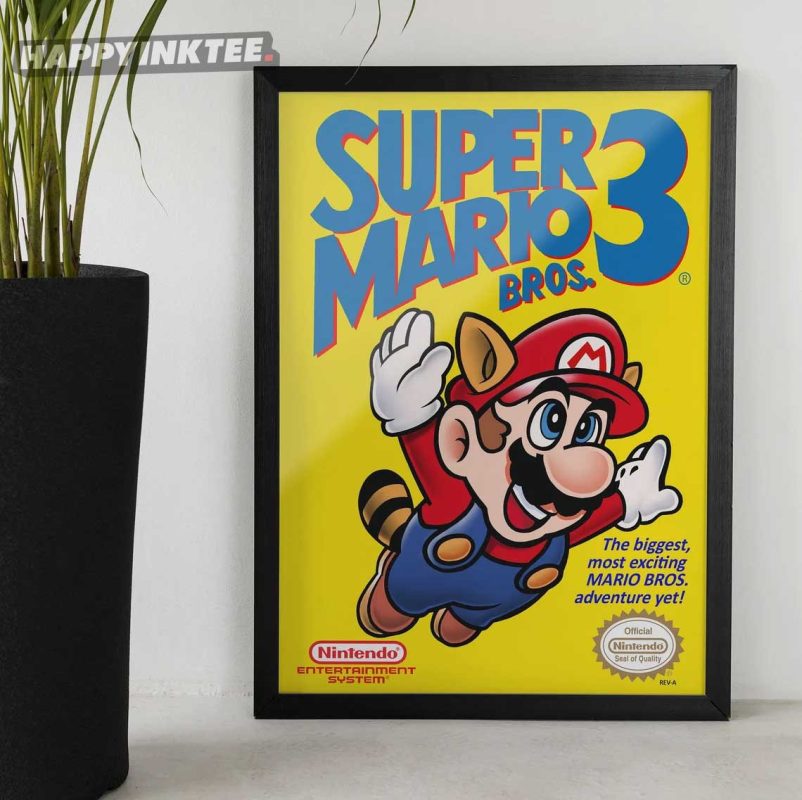 Super Mario Bros 3 Cover Nintendo Entertainment System 1998 Poster ...