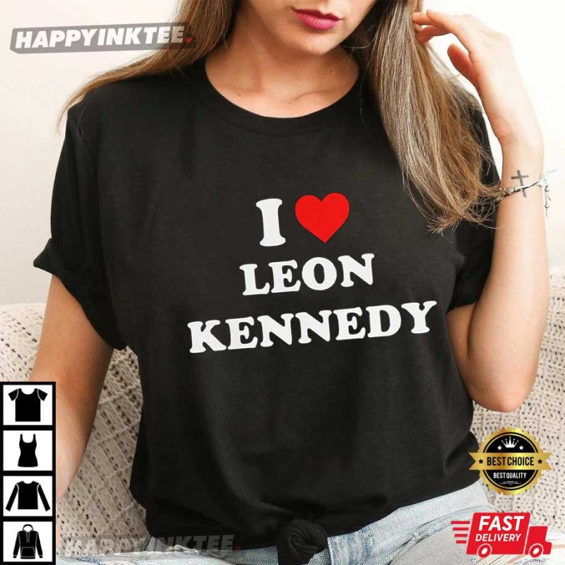I Heart Leon Kennedy Resident Evil T-Shirt - Bring Your Ideas, Thoughts And Imaginations Into ...