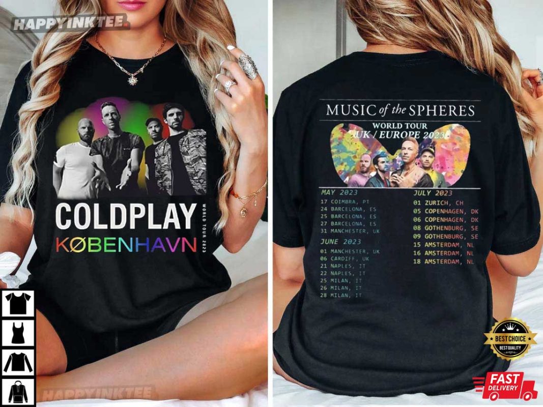 Coldplay Music Of The Spheres World Tour 2023 T-Shirt
