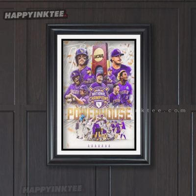 2023 LSU Tigers Powerhouse College World Series Champions Poster
