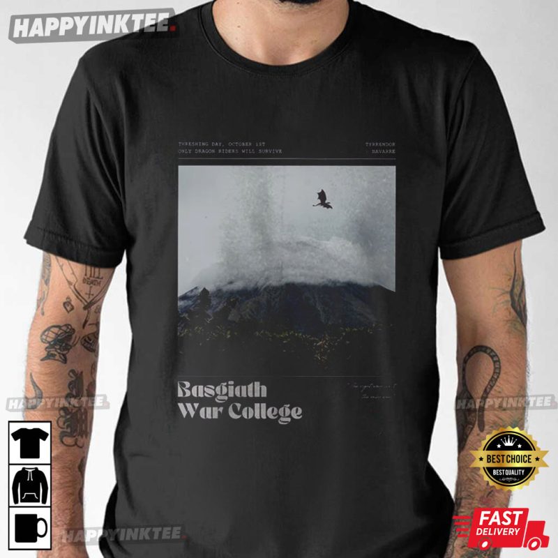 Basgiath War College Fourth Wing Rebecca Yarros Merch T-Shirt