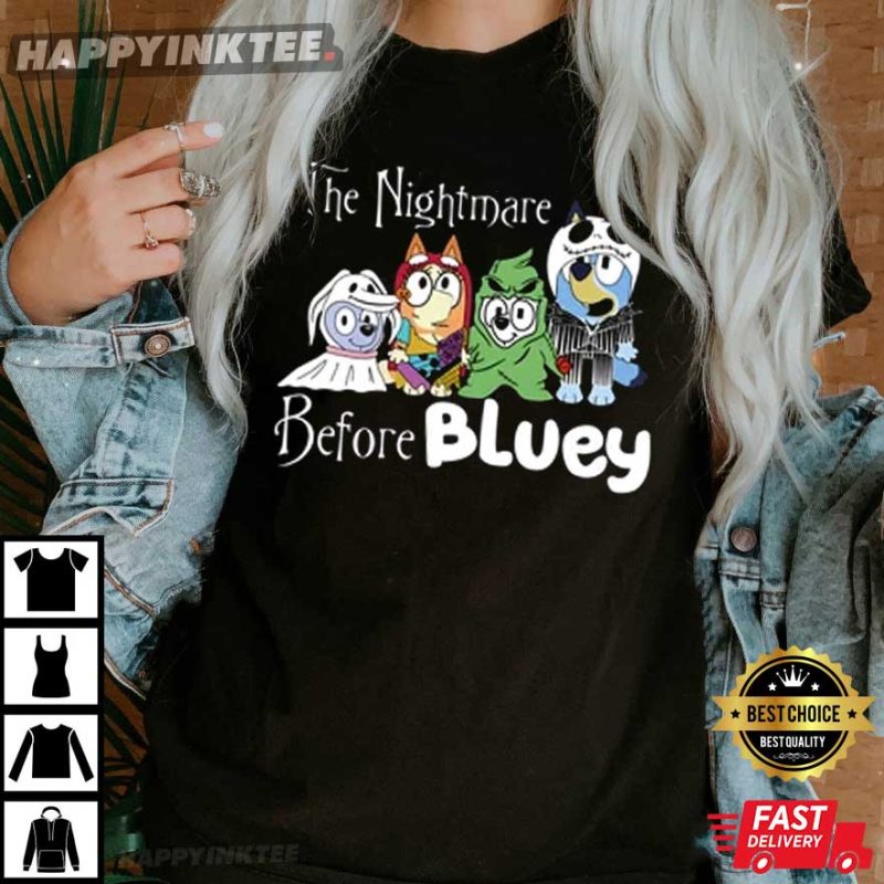 Halloween Bluey The Nightmare Before Bluey T-Shirt