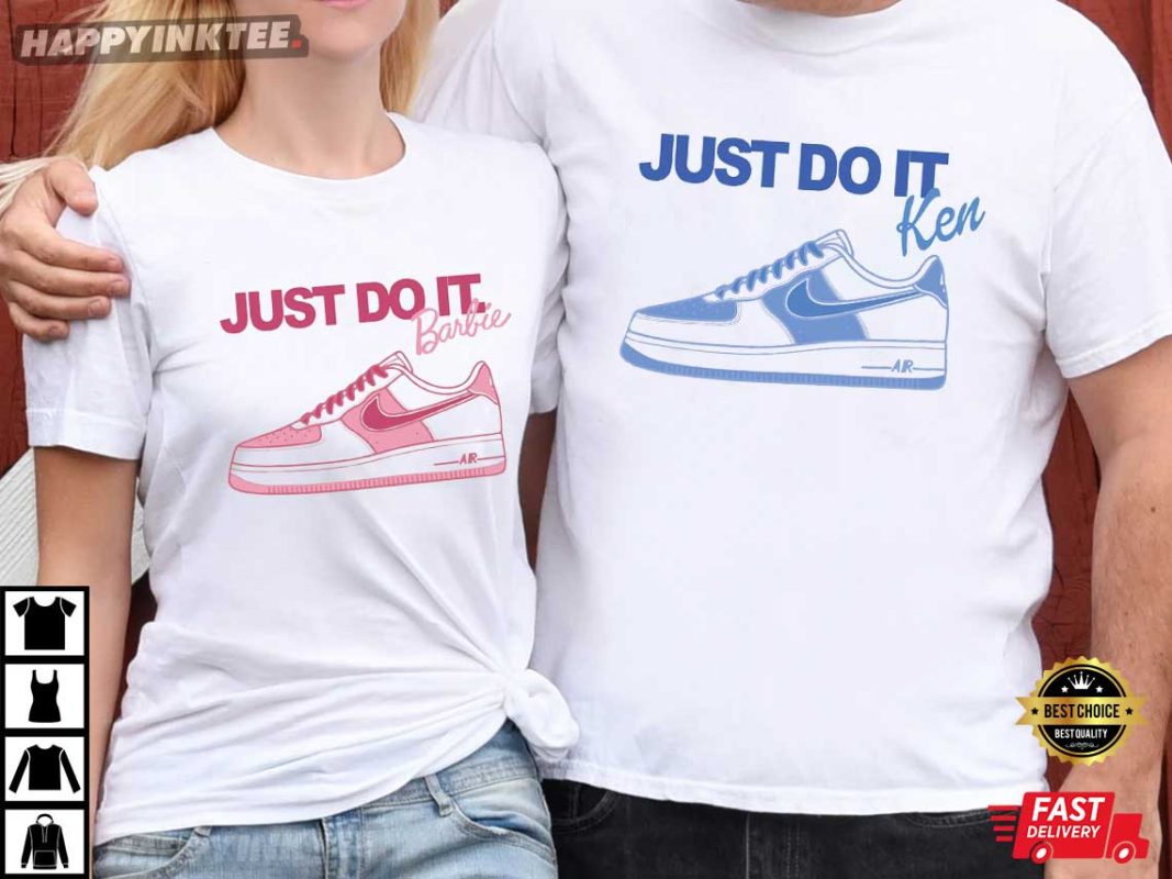 Ken Barbi Just Do It Barbi Movie Couple T-Shirt