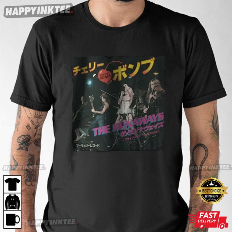 The Runaways Cherry Bomb Japan Tour T-Shirt